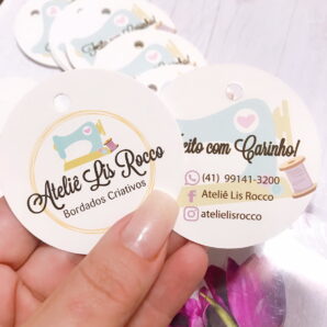 Tag Redonda 6x6 cm - Gráfica Online Focus